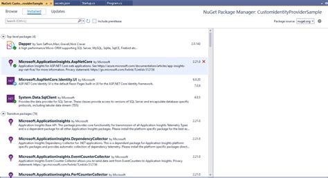 Net Asp Net Core Custom Identity Provider Sample Update Devmobile S Blog