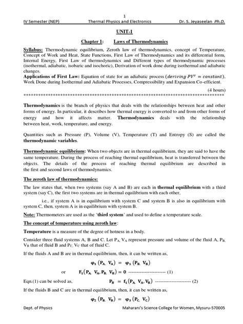 4 Sem Nep Full 1 Pdf Heat Entropy