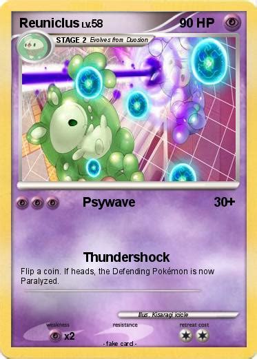 Pokémon Reuniclus 20 20 Psywave My Pokemon Card