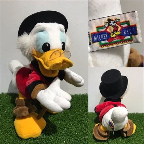 Disney Scrooge Mcduck Plush Soft Toy Standing Vintage Duck Tales Mickey