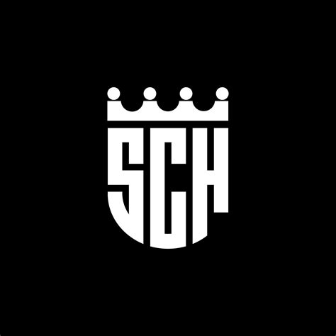 Sch Letter Logo Design In Illustration Vector Logo Calligraphy Designs For Logo Poster