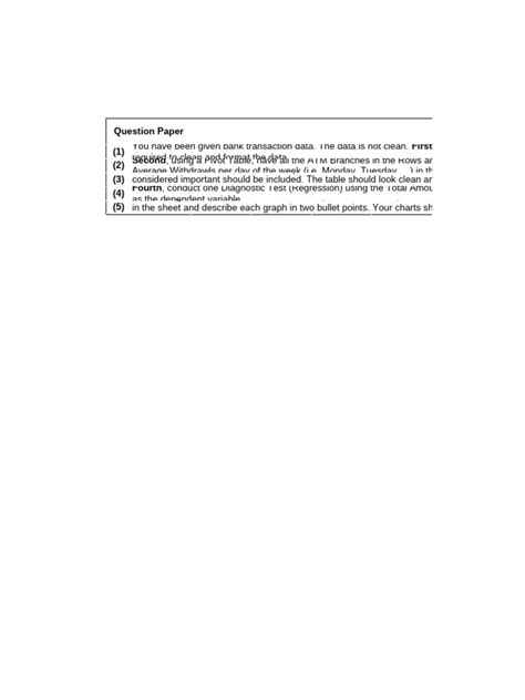 Bank Data Assignment Pdf