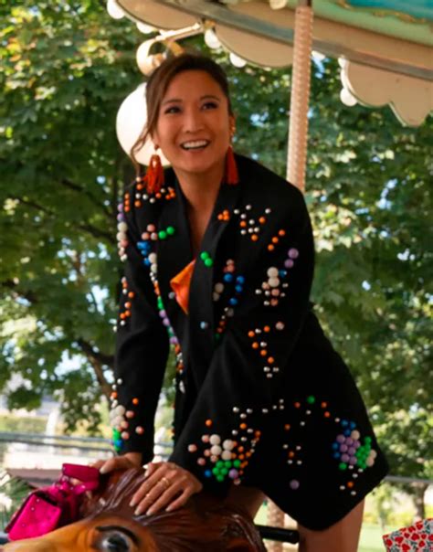 Emily In Paris Season 3 Ashley Park Pearl Blazer Free Shipping