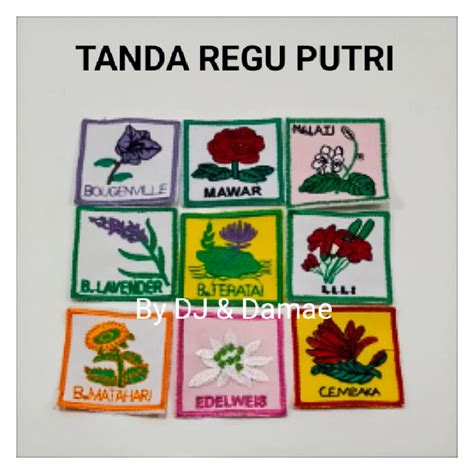 Jual Tanda Regu Pramuka Putri 1 Set Shopee Indonesia