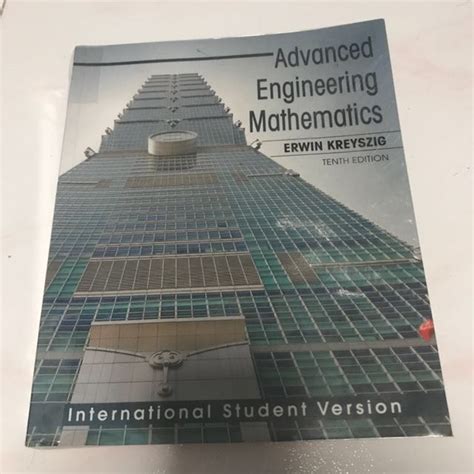 Advanced Engineering Mathematics By Erwin Kreyszig Tenth Edition