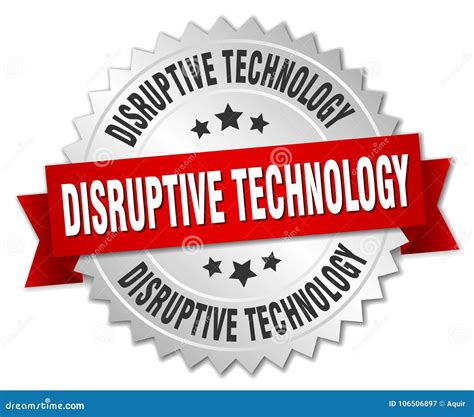 Disruptive Technology Stamp Disruptive Technology Round Isolated Sign