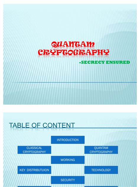 Pdf Ppt Quantum Cryptography Dokumentips