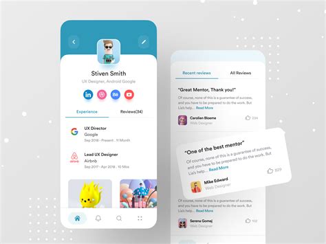 Design Mentor App Mobile App Design Inspiration Mobile Design Inspiration Brochure Design