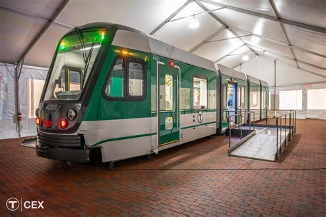 Mbta Showcases Future Green Line Type 10 Vehicle Mockup At Boston City