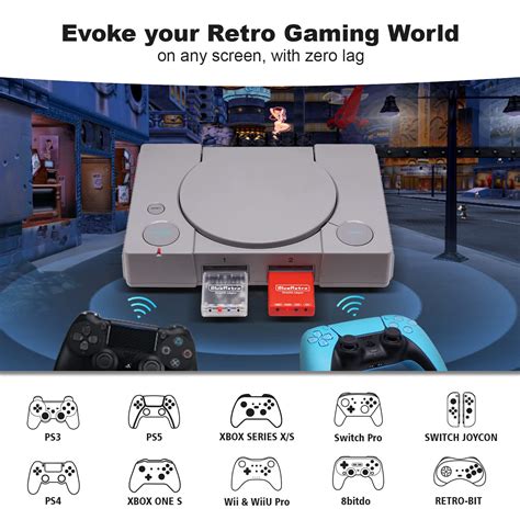 bitfunx retroscaler ps2 ps1 wireless controller adapter