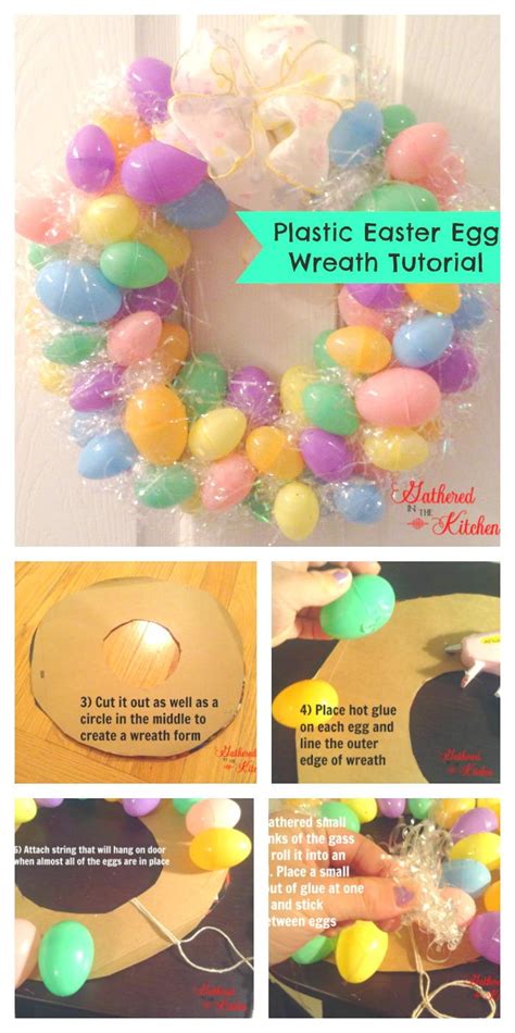 Diy Plastic Easter Egg Wreath Under 3
