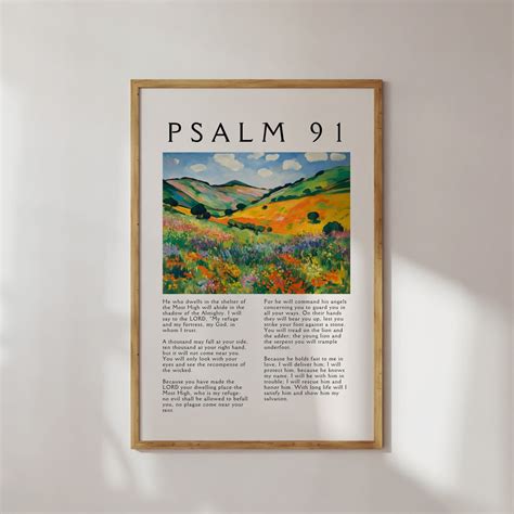 Psalm 91 Poster Matisse Print Printable Wall Art Digital Print