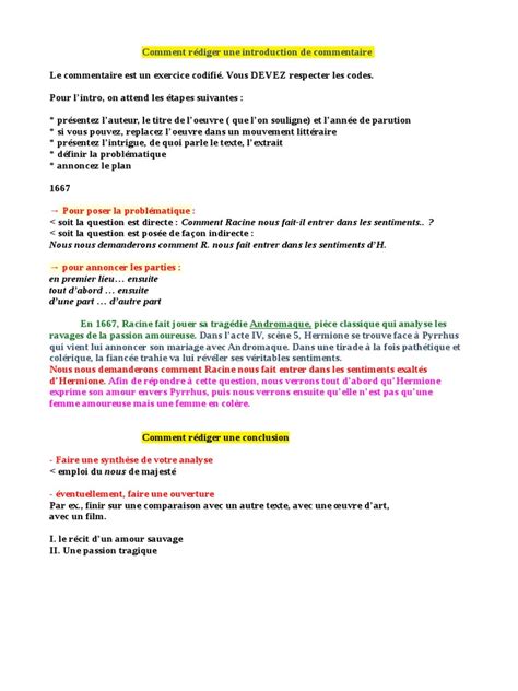 Intro Cl De Comm Pdf Jean Racine