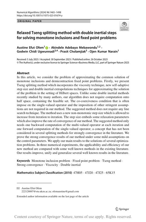 Relaxed Tseng Splitting Method With Double Inertial Steps For Solving Monotone Inclusions And