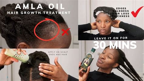 Indian Hair Growth Oil On Natural Hair Dabur Amla Oil Treatment Youtube