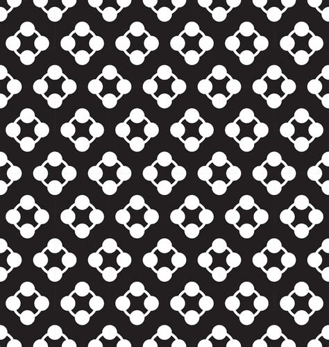 Premium Vector Seamless Black White Geometric Pattern