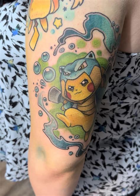 New Pikachu Friend By Kristin At Dark Matter Tattoo Orange Park Fl