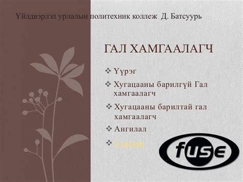 гал хамгаалагч