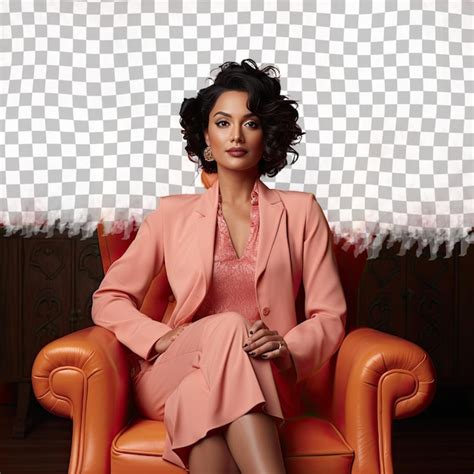 Premium Psd A Apathetic Middle Aged Woman With Kinky Hair From The