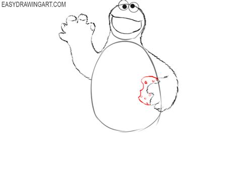 How To Draw Cookie Monster Easy Drawing Art