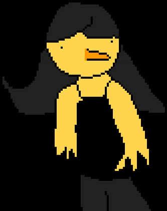 Download Pixelated Emo Hairstyle Character