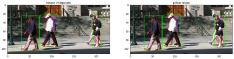 In Transforms Resize Tensor Interpolate Is Not The Same As Pil Resize