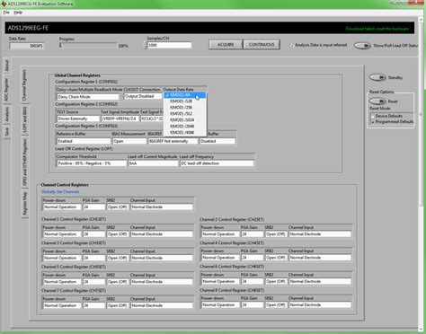 ccs ads1299eegfe pdk work with the ads1299eeg data converters forum