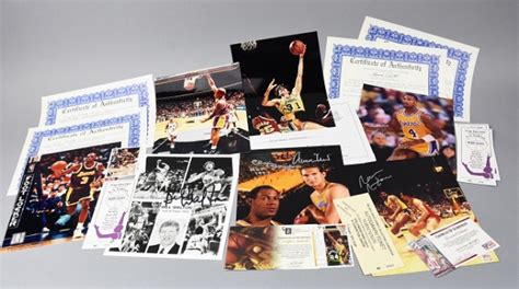 1980s Lakers Signed Photos Coas