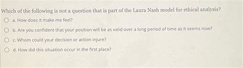 Solved Which Of The Following Is Not A Question That Is Part Chegg