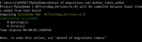 Anuraj Using MySql In ASP NET Core