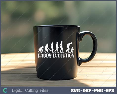 Retreez Funny New Daddy Evolution Of Dad Fathers Day Svg Png Files