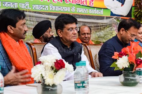 New Delhi India November 27 2022 Piyush Goyal Cabinet Minister And Core Member Of Bharatiya