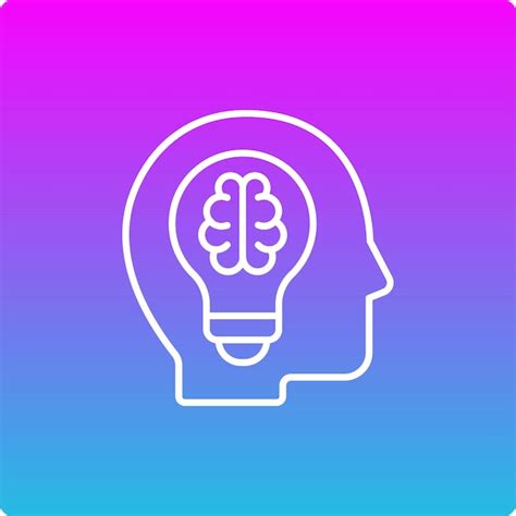 브레인스토밍 아이콘 프리미엄 벡터