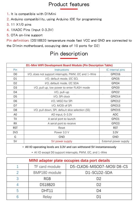 Wemos D1 Mini Pro Ds18b20 Temperature Sensor Shield Kunkune