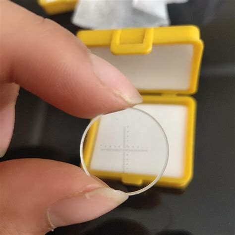 Diameter 19mm Microscope Slides Reticle Calibrating Slide Ruler Microscope Calibration Ruler