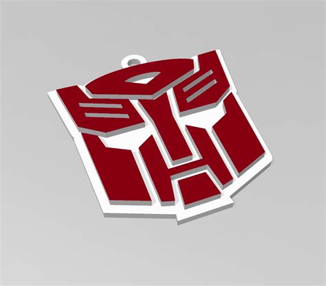 Stl File Transformers Autobot Logo Keychain・3d Printing Model To Download・cults