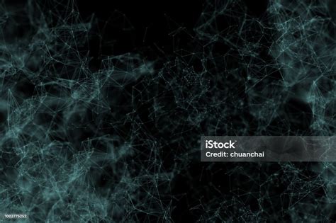 Fantasy Abstract Technology Engineering And Science Background With Particles And Plexus