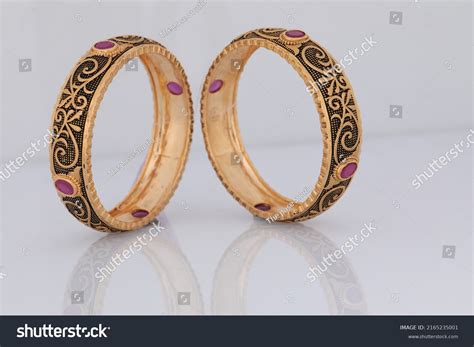 Silver Bangle On Natural Background Images Stock Photos