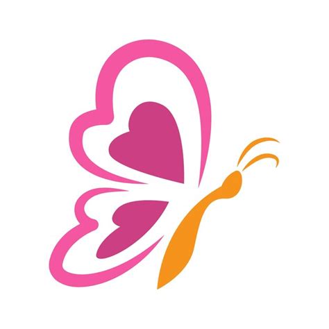 Premium Vector Butterfly Icon Logo Design Illustration