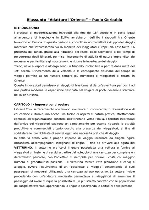 Riassunto Adattare Loriente” P Gerbaldo 2017 Docsity