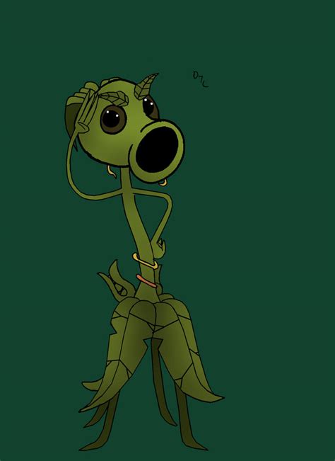 Old Plants Vs Zombies Armagarden Peashooter By Rose Supreme On