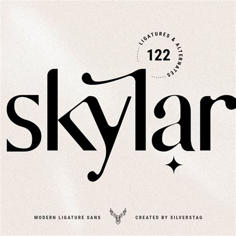Skylar Modern Ligature Sans Font Ligature Skylar Modern