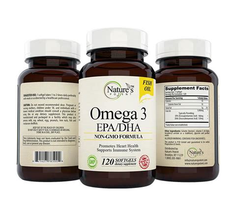 Buy Omega 3 Epadha For Heart And Immune Support Natures Potent