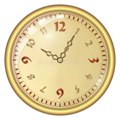 Analog Clock Stock Vector Illustration Of Limit Deadline 54990200