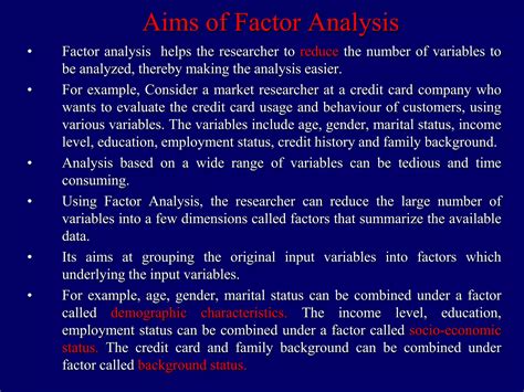 Factor Analysis Ppt