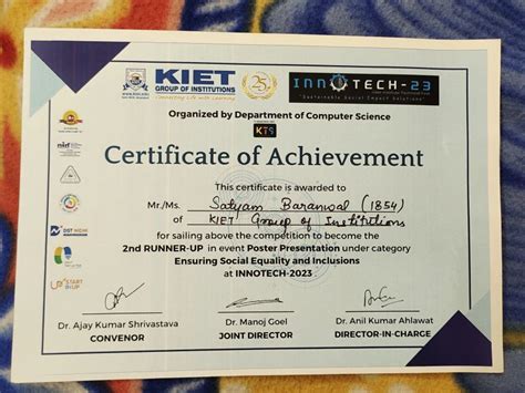 Satyam Baranwal On Linkedin Kiet Mca