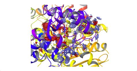 Protein Tertiary Structure Focusing On The Active Site Of The Target Download Scientific