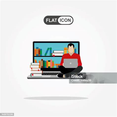 E러닝 개념 그림 플랫 벡터 공부에 대한 스톡 벡터 아트 및 기타 이미지 공부 과학 교습 Istock