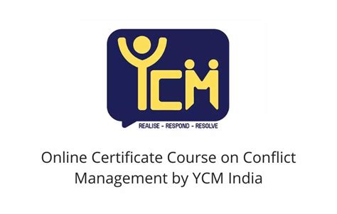 Online Certificate Course On Conflict Management By YCM India
