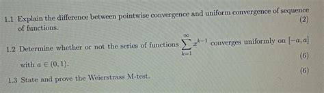 solved 1 1 explain the difference between pointwise